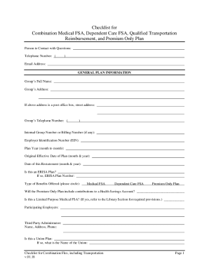 Fillable Online COMBO Flex (checklist) Fax Email Print - pdfFiller