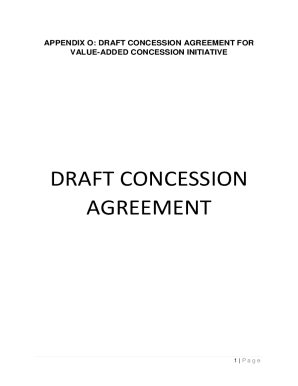 Fillable Online Annexure3: DRAFT OF CONCESSION AGREEMENT Fax Email ...