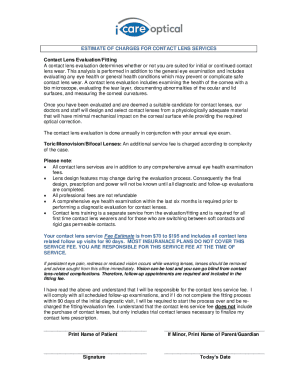 Fillable Online What is a contact lens fitting fee and why do I have to ...