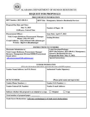 Fillable Online dhr alabama procurement information Fax Email Print ...