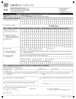 Fillable Online Motor Takaful Claim FormPDF Fax Email Print - pdfFiller