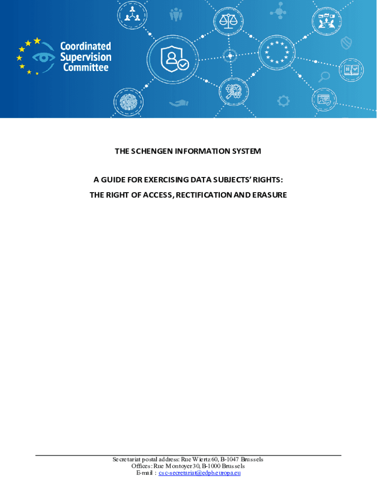 Fillable Online The right of data subjects to information processed in SIS ... Fax Email Print ...