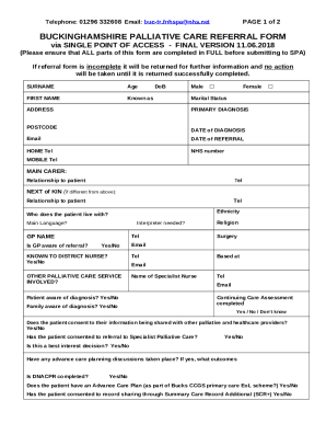 buckinghamshire palliative care referral - fnhospice org Doc Template ...
