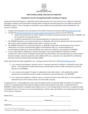 Fillable Online www1 villanova How to Enroll in the Occupational Health ...