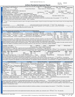Fillable Online Appraisal Report and Data Delivery Guide ... Fax Email ...