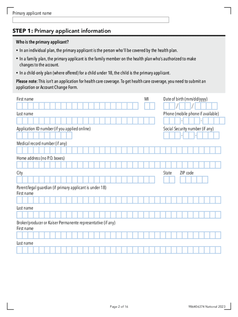 Fillable Online Proof of qualifying life event form - KP Special ...