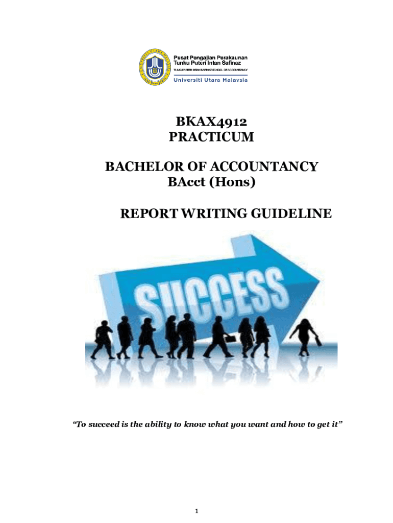 Fillable Online Practicum Report Writing Guidelines - Accounting IS Fax ...