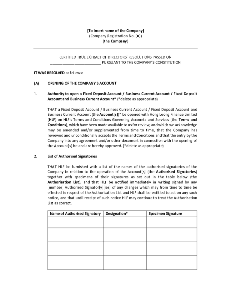 Fillable Online Certified Board Resolution: Everything You Need to Know ...