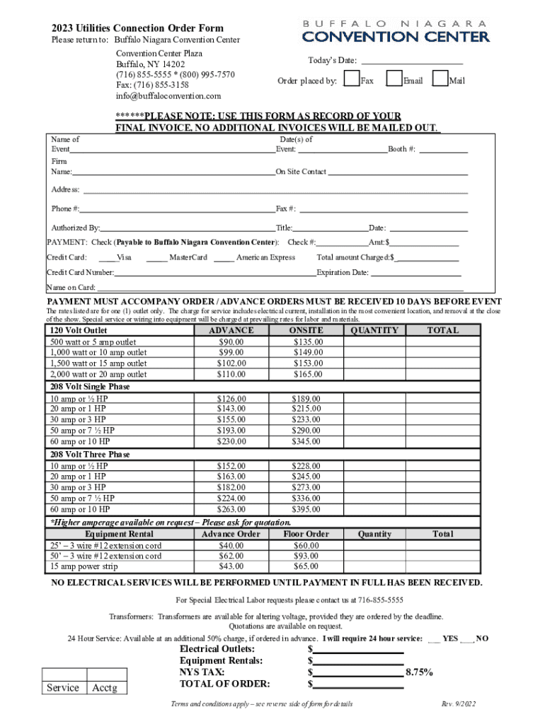 Fillable Online 2023 Water Request Order Form Fax Email Print - pdfFiller