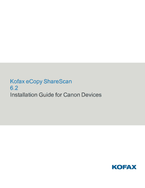 Fillable Online eCopy ShareScan v6.2 Comprehensive Installation Guide ...