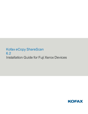 Fillable Online eCopy ShareScan v6.2 Comprehensive Installation Guide ...