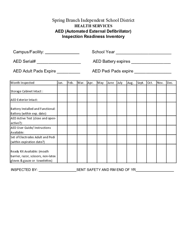Fillable Online AUTOMATED EXTERNAL DEFIBRILLATOR (AED) POLICY Fax Email ...