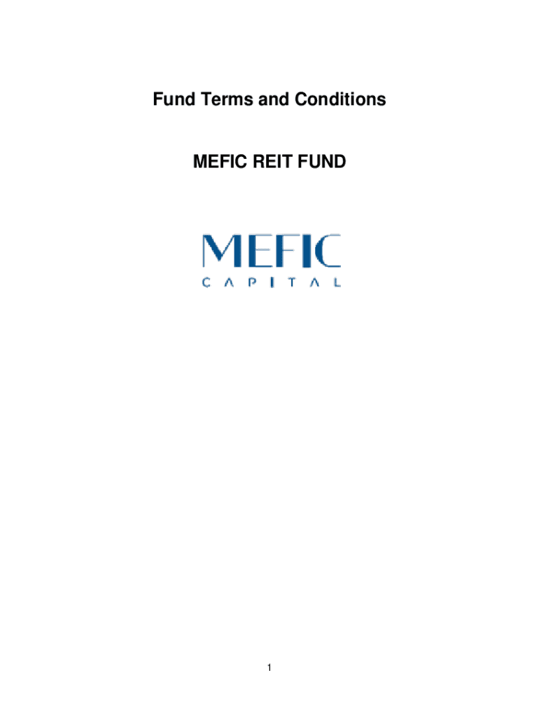 Fillable Online Underwriting begins for 70% of MEFIC REIT units in ...