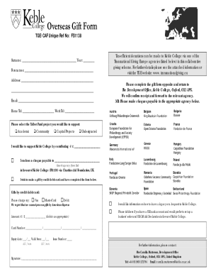 Fillable Online 150th Anniversary Campaign Gift Form Fax Email Print ...