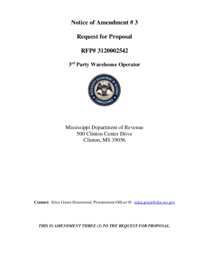 Fillable Online Notice of Amendment Sample Clauses Fax Email Print ...