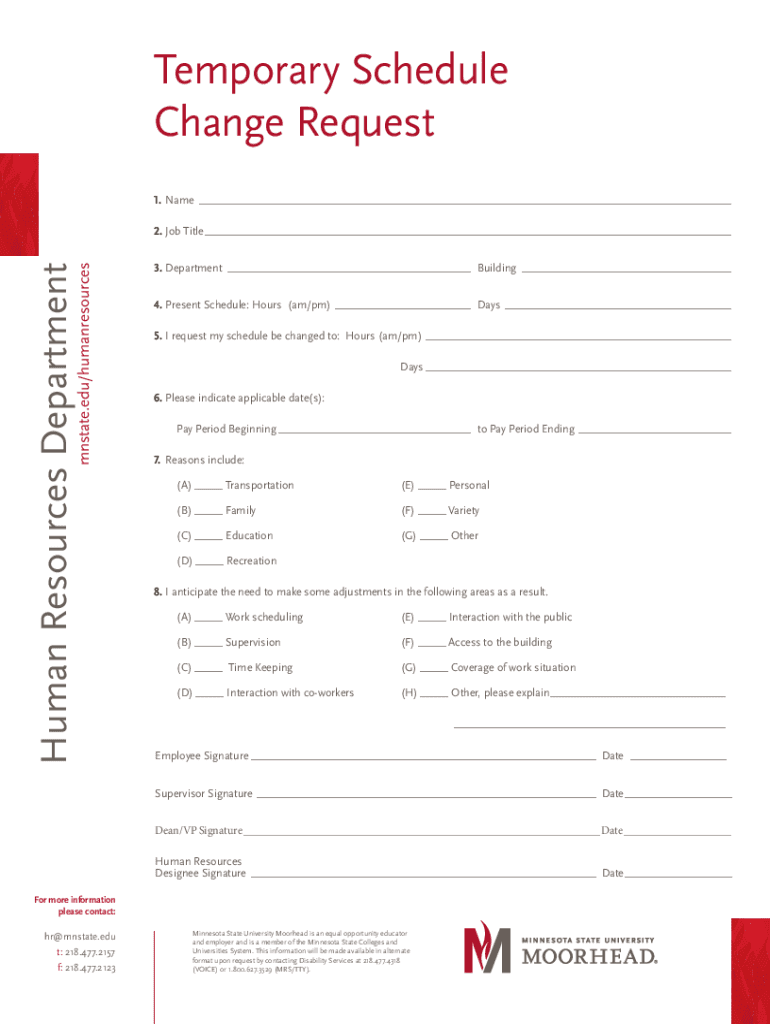 Fillable Online Welcome Back! Alternative Work Arrangement Request Form ...