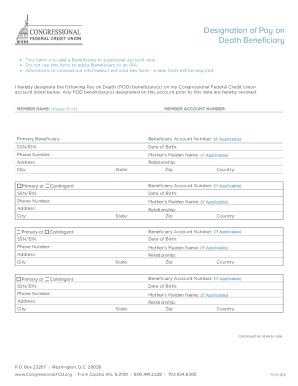 Fillable Online Designated Beneficiary Plan Agreement Page 1 of 11 Fax ...