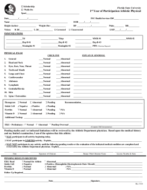 Fillable Online Student-Athlete Forms Fax Email Print - pdfFiller
