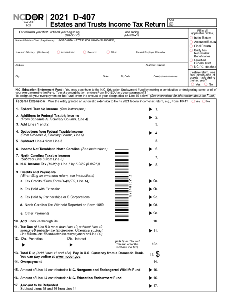 Fillable Online 2021 Form 770, Virginia Fiduciary Income Tax Return ...