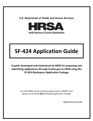 Fillable Online SF-424 R&R Application Guide Fax Email Print - pdfFiller