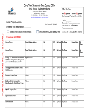 Fillable Online All Rent Control Forms Fax Email Print - pdfFiller