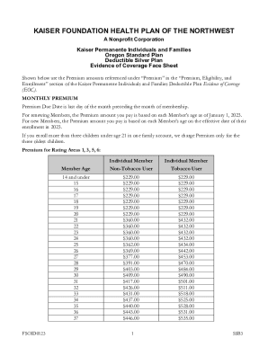 Fillable Online KAISER FOUNDATION HEALTH PLAN OF THE ... Fax Email ...