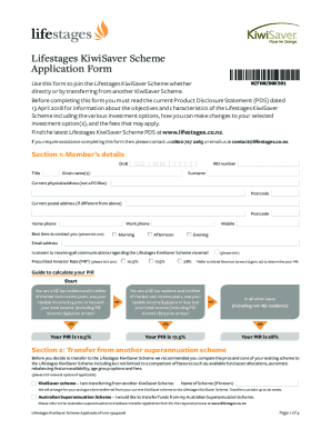 Fillable Online Kiwisaver Application Form Fax Email Print - pdfFiller