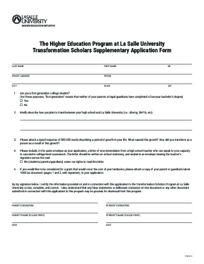 Fillable Online La Salle University Selects Daniel J. Allen, Ph.D., as ...