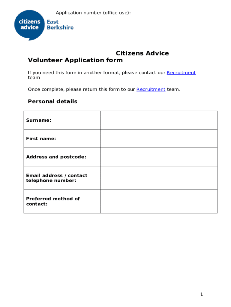 Volunteer with our Witness Service Doc Template | pdfFiller