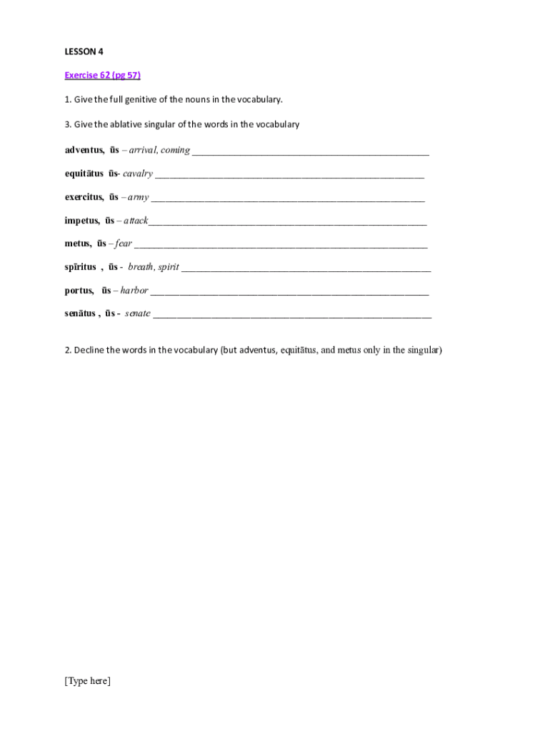 Fillable Online Learn to Read Latin (Second Edition), Workbook Answer ...