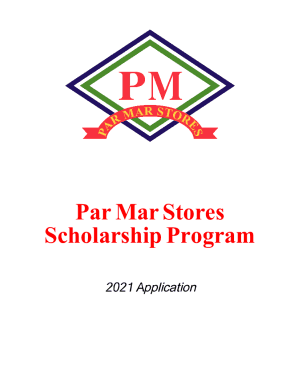 Fillable Online Par Mar Stores Scholarship - Fill Online, Printable ...