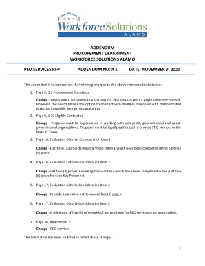 Fillable Online Procurement - Workforce Solutions Alamo Fax Email Print ...