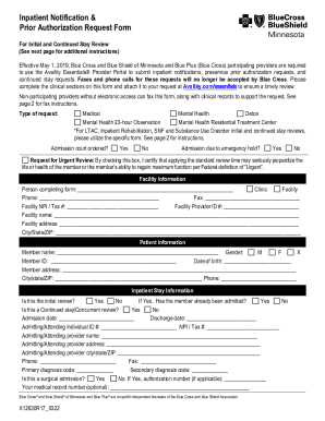 Fillable Online Inpatient Notification & Prior Authorization Request ...
