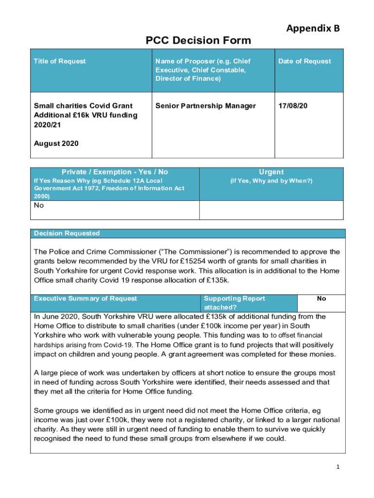 Fillable Online southyorkshire-pcc gov Title of Request Fax Email Print ...
