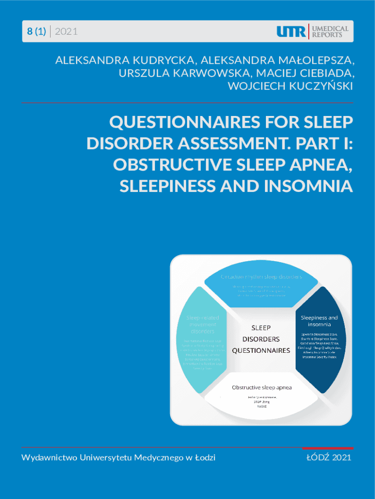 Fillable Online Obstructive Sleep Apnea Sleepiness And Fax Email Print Pdffiller