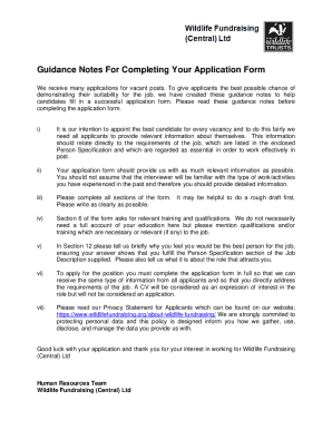Fillable Online How To Write a Supporting Statement When Applying ...