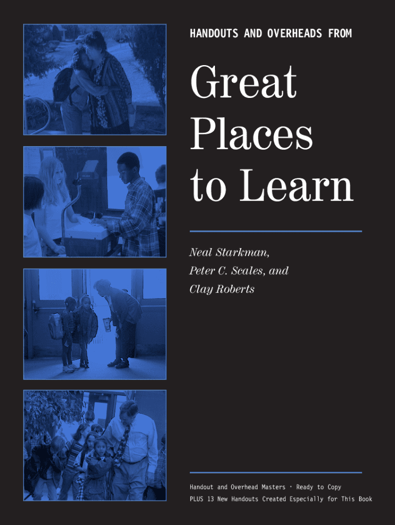 Fillable Online Great Places to Learn: How... book by Peter C. Scales ...