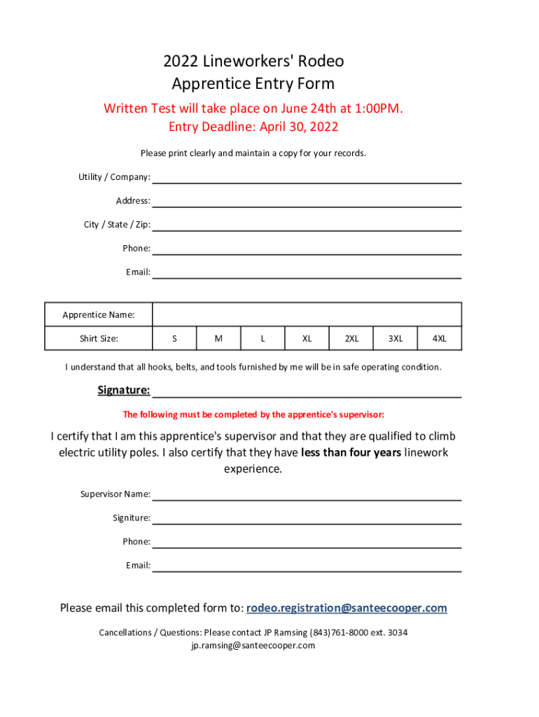 Fillable Online Event Information - Gaff-N-Go Rodeo Fax Email Print - pdfFiller