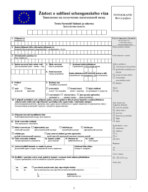 Fillable Online ? dost o ud?len schengensk ho v za Fax Email Print - pdfFiller