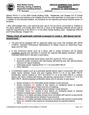 Fillable Online sunshinepoolsfl Pool Affidavit 12-19-06 Revdoc ...