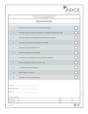 Fillable Online adce Document Check List - ADCE - Home Content - Reskin ...