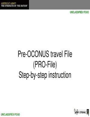 Fillable Online Pre-OCONUS travel File Fax Email Print - pdfFiller