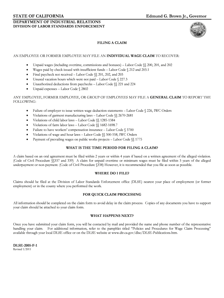 Fillable Online FILING A CLAIM Fax Email Print - pdfFiller