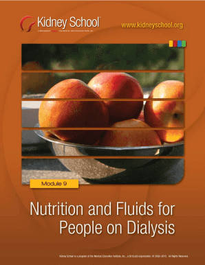 Fillable Online Kidney School is a program of the Medical Education Fax ...