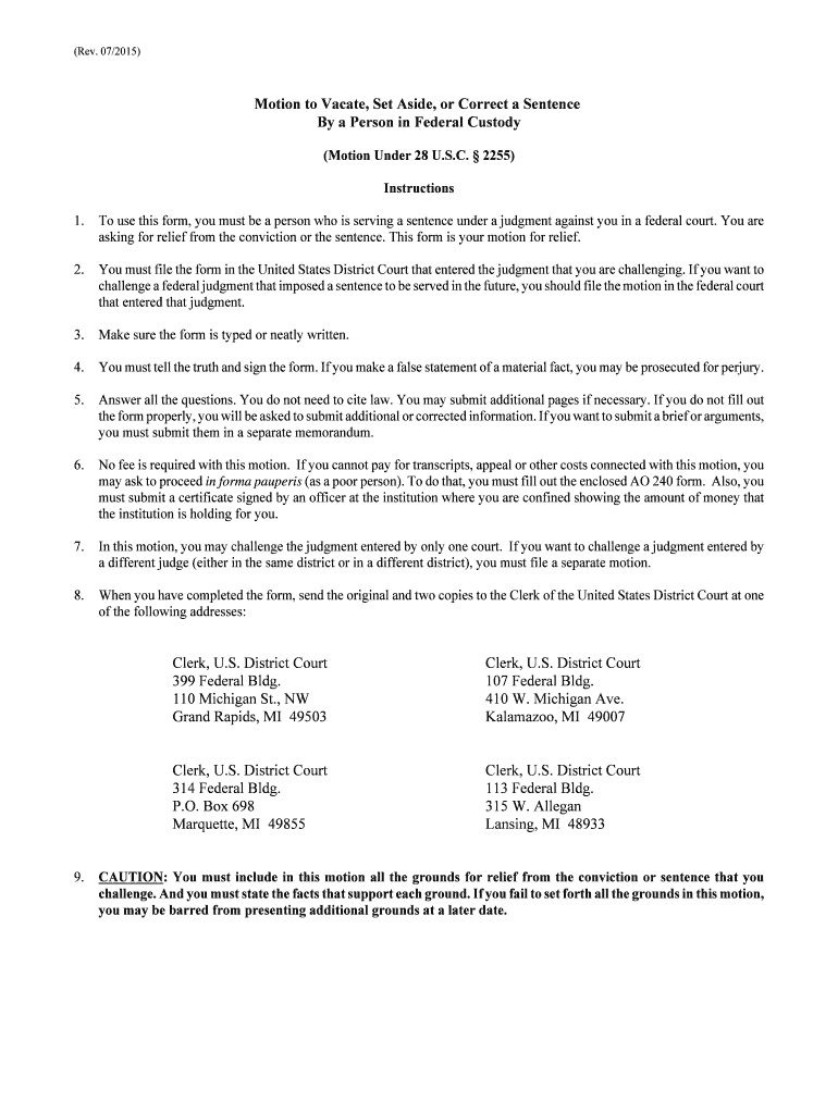 Fillable Online To use this form, you must be a person who is serving a ...