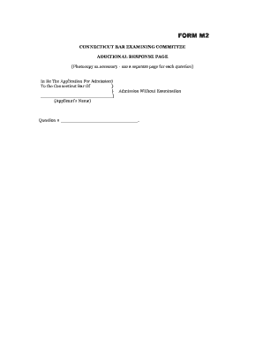 Fillable Online jud ct FORM M2.doc Fax Email Print - pdfFiller