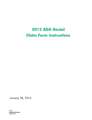 Fillable Online medicaid nv ADA Version 2012 Claim Form Instructions ...