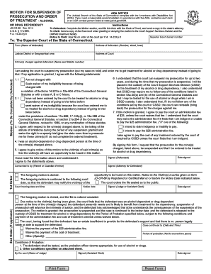 Fillable Online jud ct MOTION FOR SUSPENSION OF Fax Email Print - pdfFiller