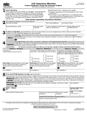 Fillable Online opm eligible for FEGLI, you may (1) do nothing and have ...
