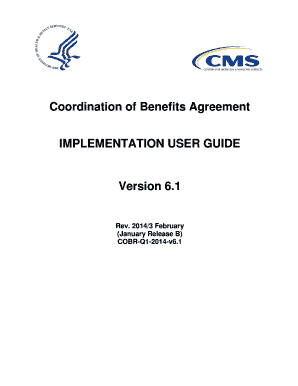Fillable Online cms COBA Implementation User Manual. COBA ...
